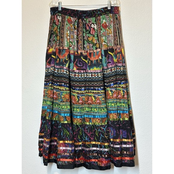 TravelSmith | Skirts | Travelsmith Maxi Full Skirt X Artsy Peasant ...